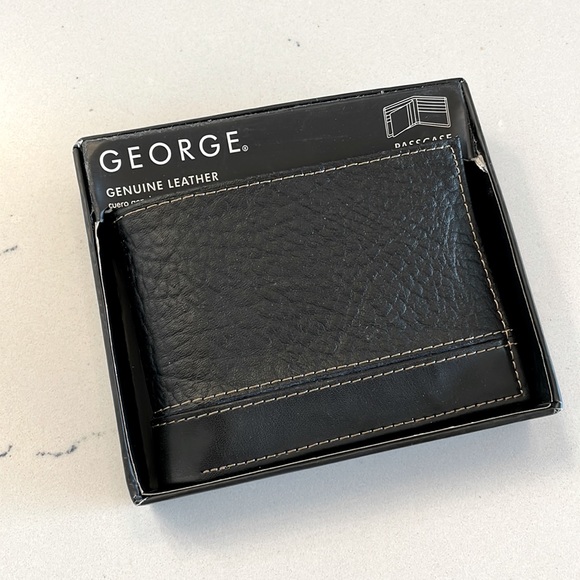 George | Accessories | George Genuine Leather Wallet Passcase | Poshmark